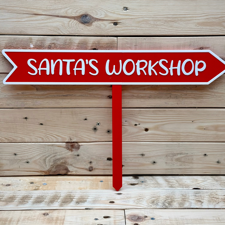 3D Printable Santa’s Workshop Sign by ENIQUE3D